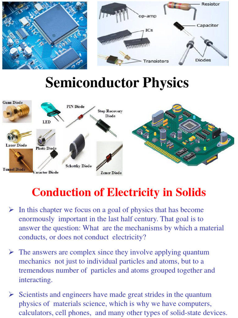 Lecture (Semiconductor Physics) | PDF | P–N Junction | Doping ...