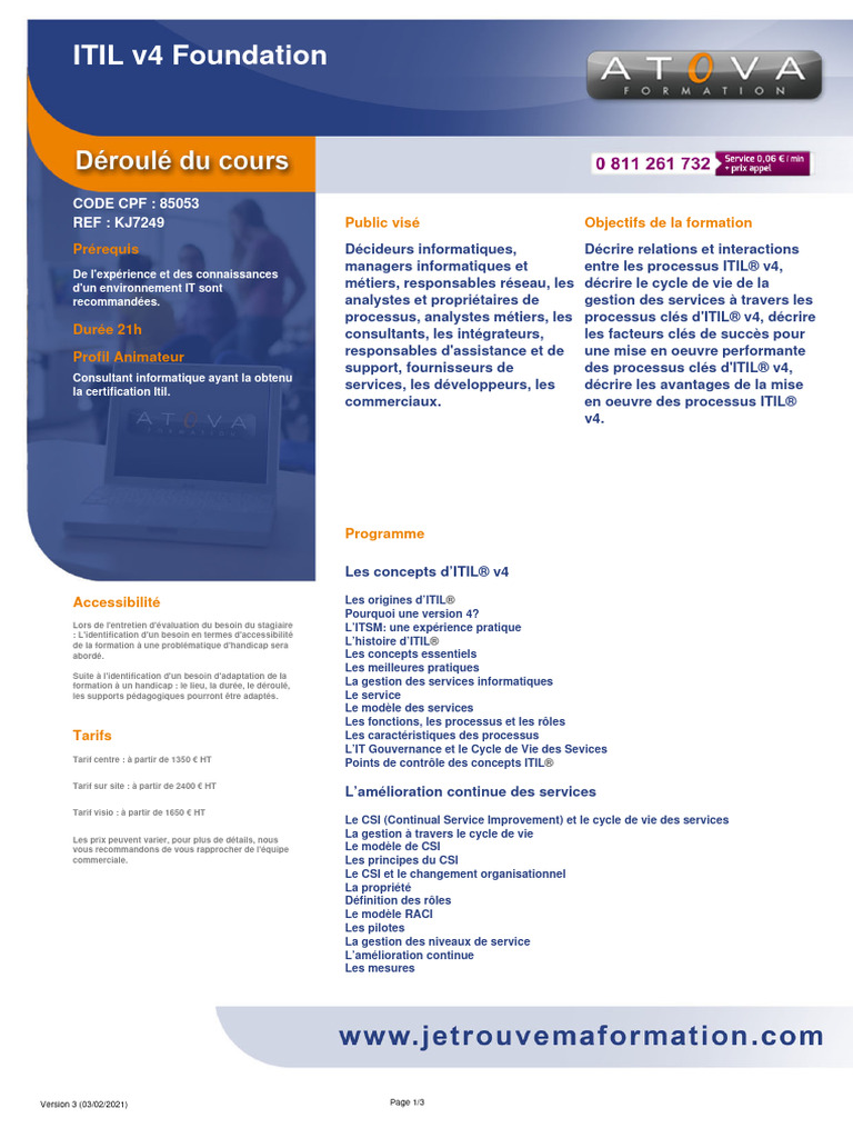 TECHNIQUE ITIL-v4-Foundation | PDF