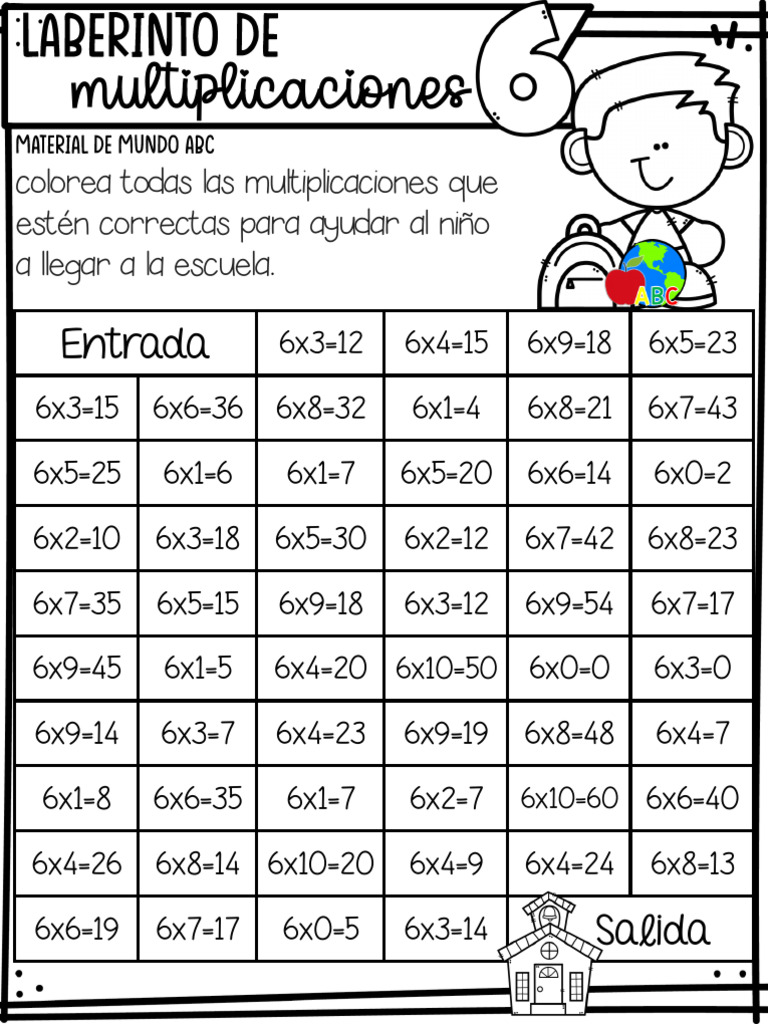Cuadernillo Tablas de Multiplicar - 124031 | PDF | Color | Visión