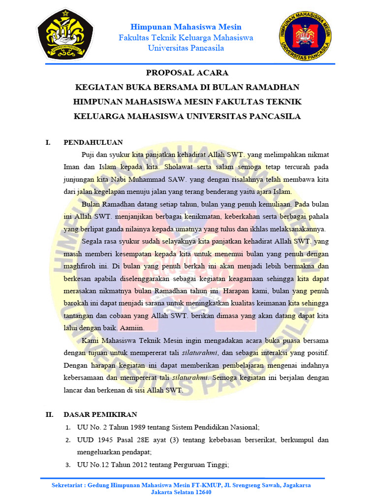 Proposal Bukber 2-4-2 | PDF
