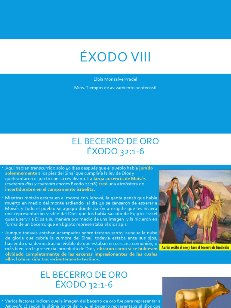 Exodo VIII | PDF | Moisés | Libro del éxodo