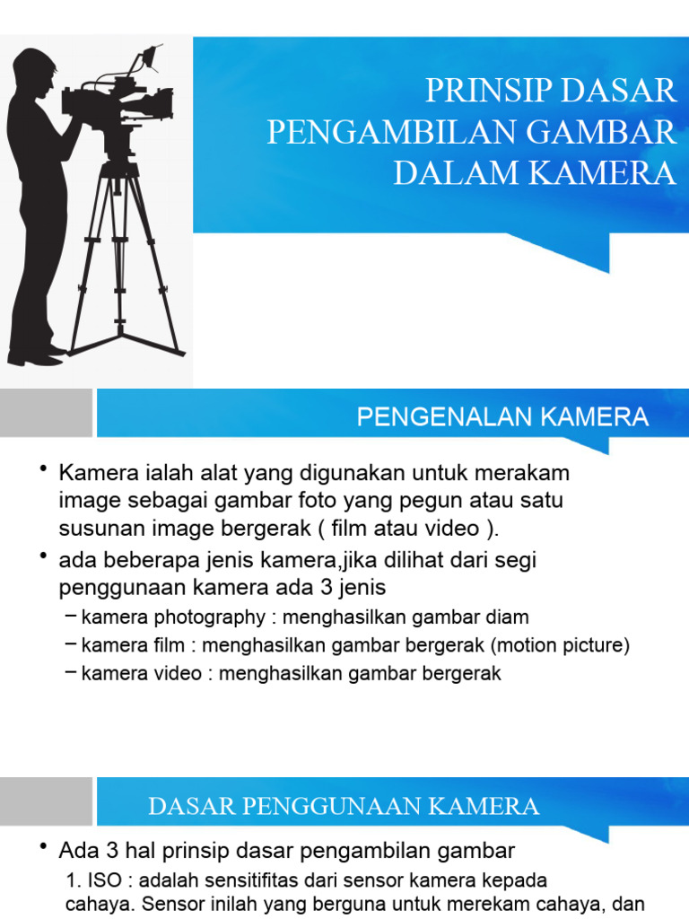 Prinsip Dasar Pengambilan Gambar Kamera | PDF