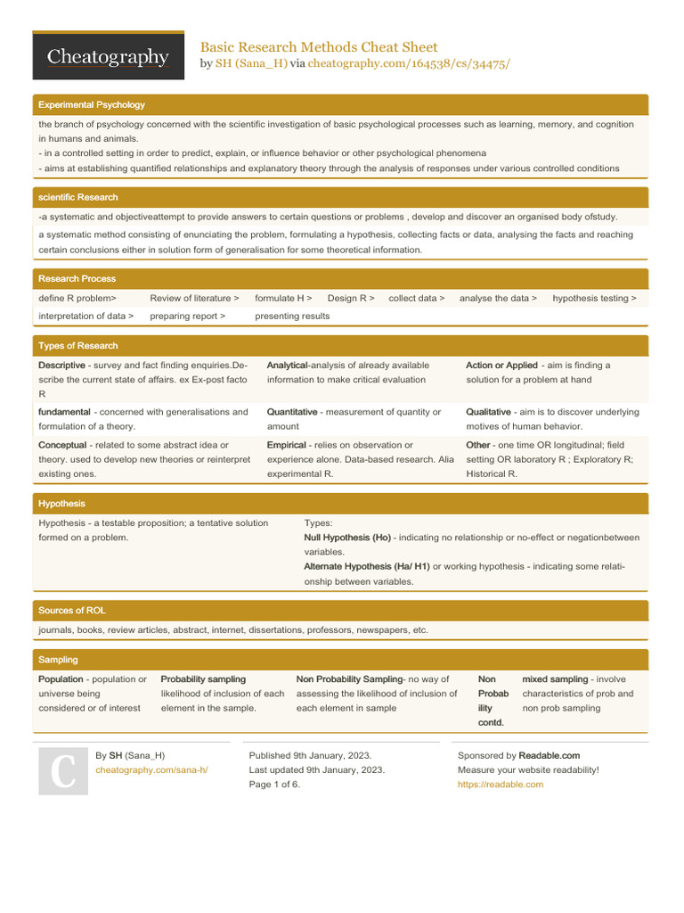 Basic Research Methods | PDF | Sampling (Statistics) | Level Of Measurement