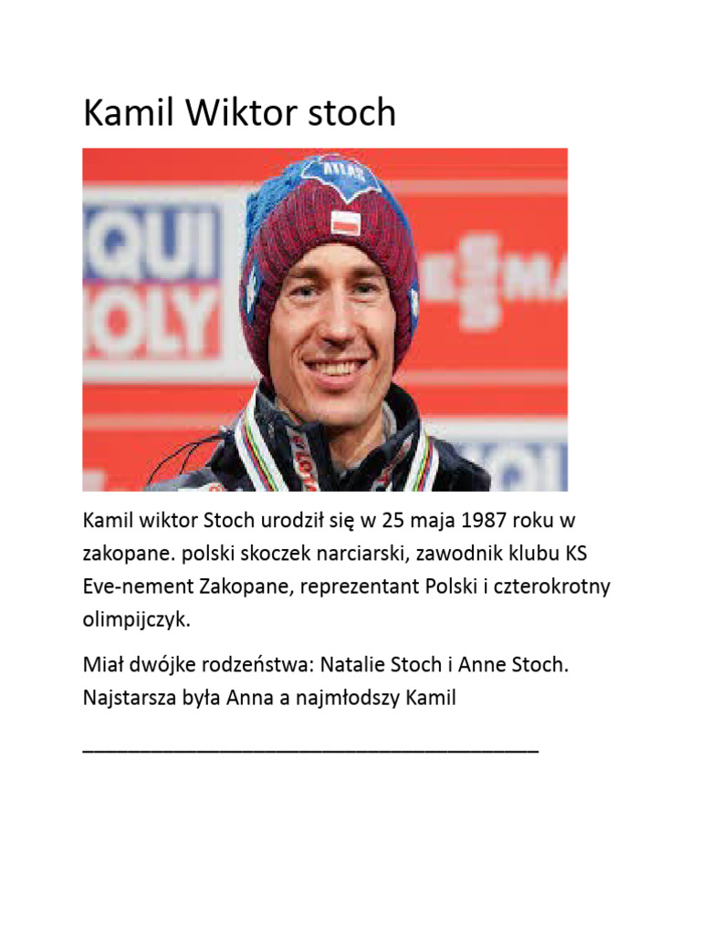 Kamil Stoch | PDF