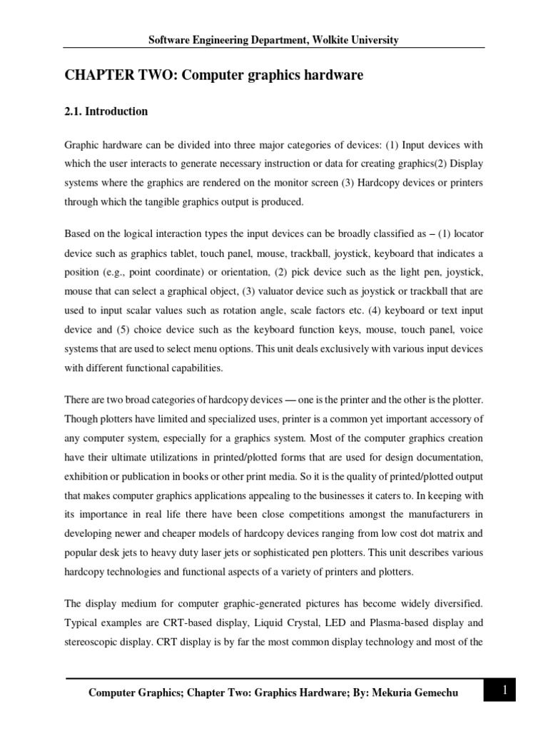 Computer Graphics Handout-Ch-2 | Download Free PDF | Computer Keyboard ... Computer Graphics Handout-Ch-2 | Download Free PDF | Computer Keyboard ...