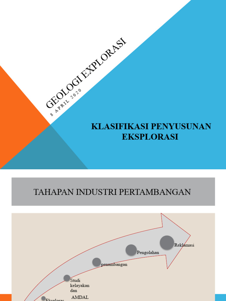 KLASIFIKASI PENYUSUNAN EKSPLORASI | PDF
