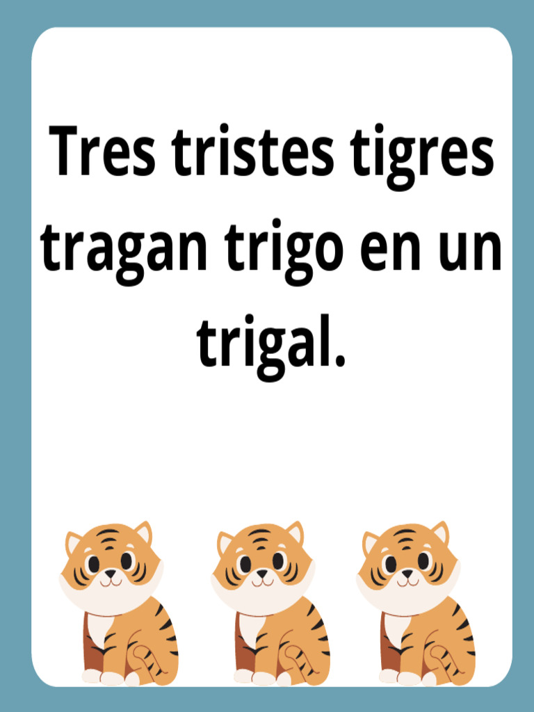 trabalenguas TR | PDF