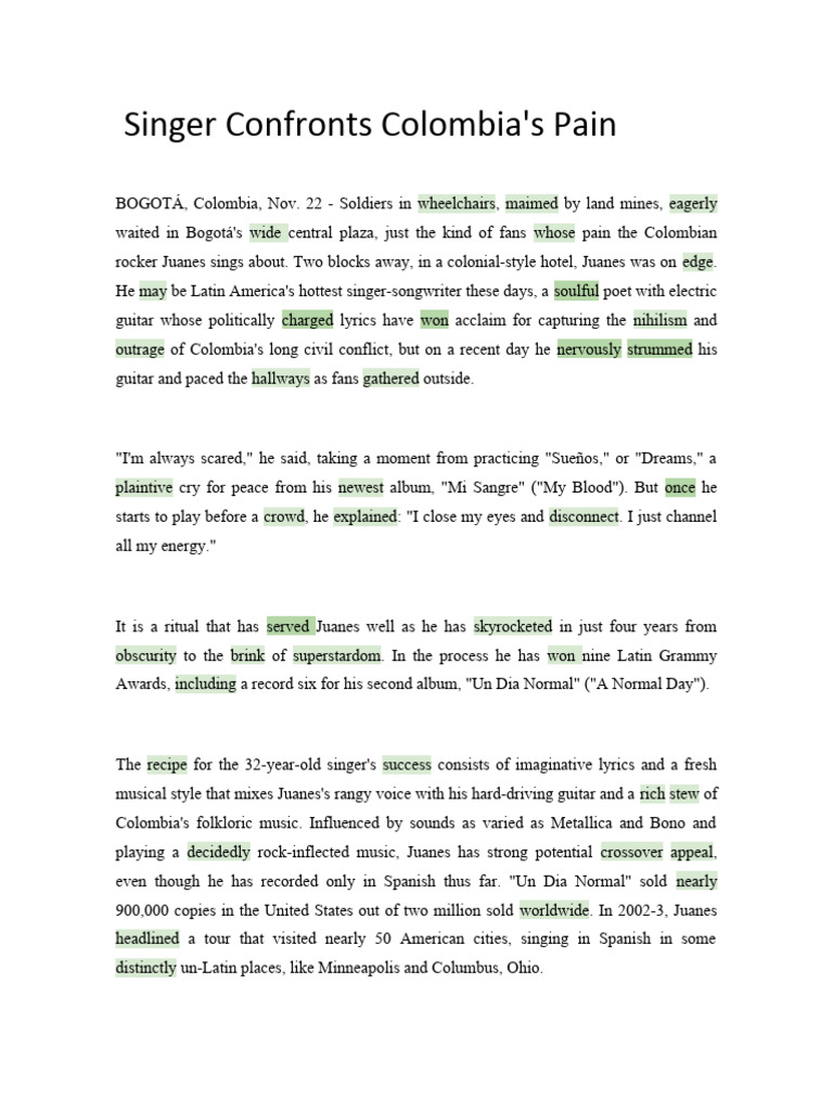 701 - 702 Mayo 10 Biography Juanes | PDF