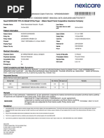 Nextcare Reimbursement Form | PDF | Patient | Medical Diagnosis