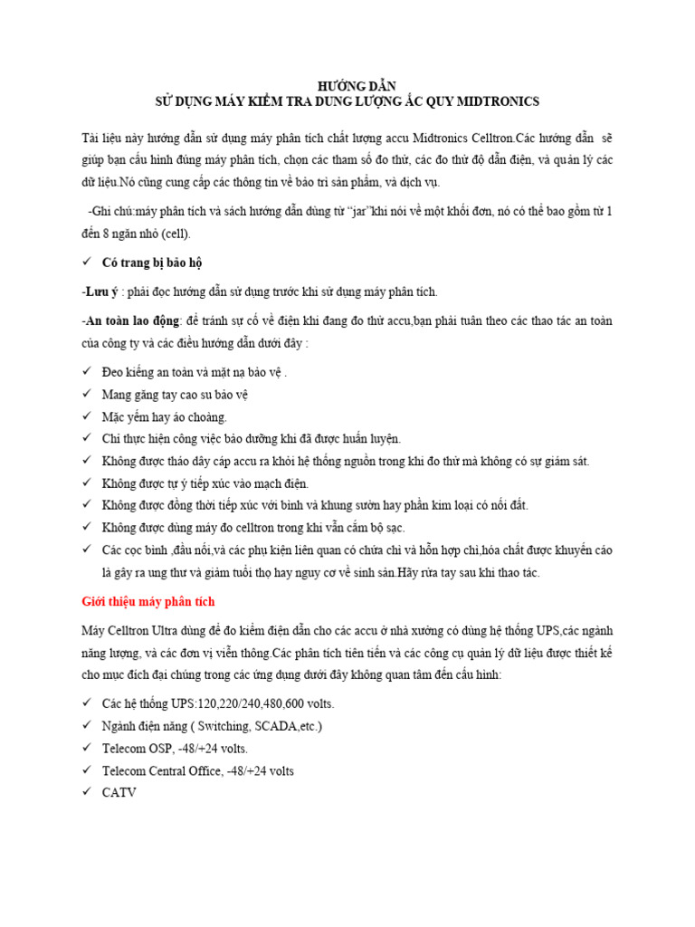 HƯỚNG DẪN MIDTRONIC | PDF