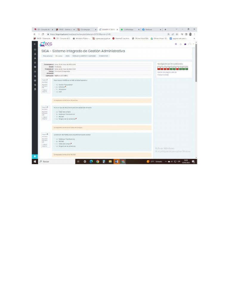 6to Examen Siga | PDF
