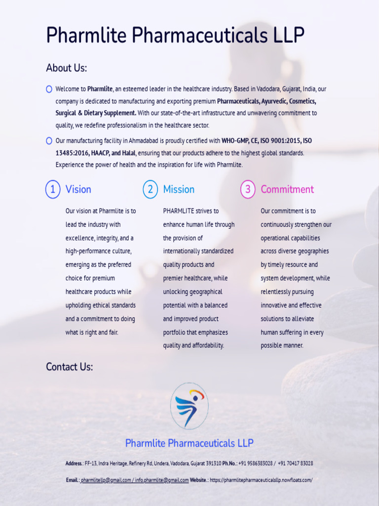 Pharmlite Product List | PDF | Vitamin C | Magnesium