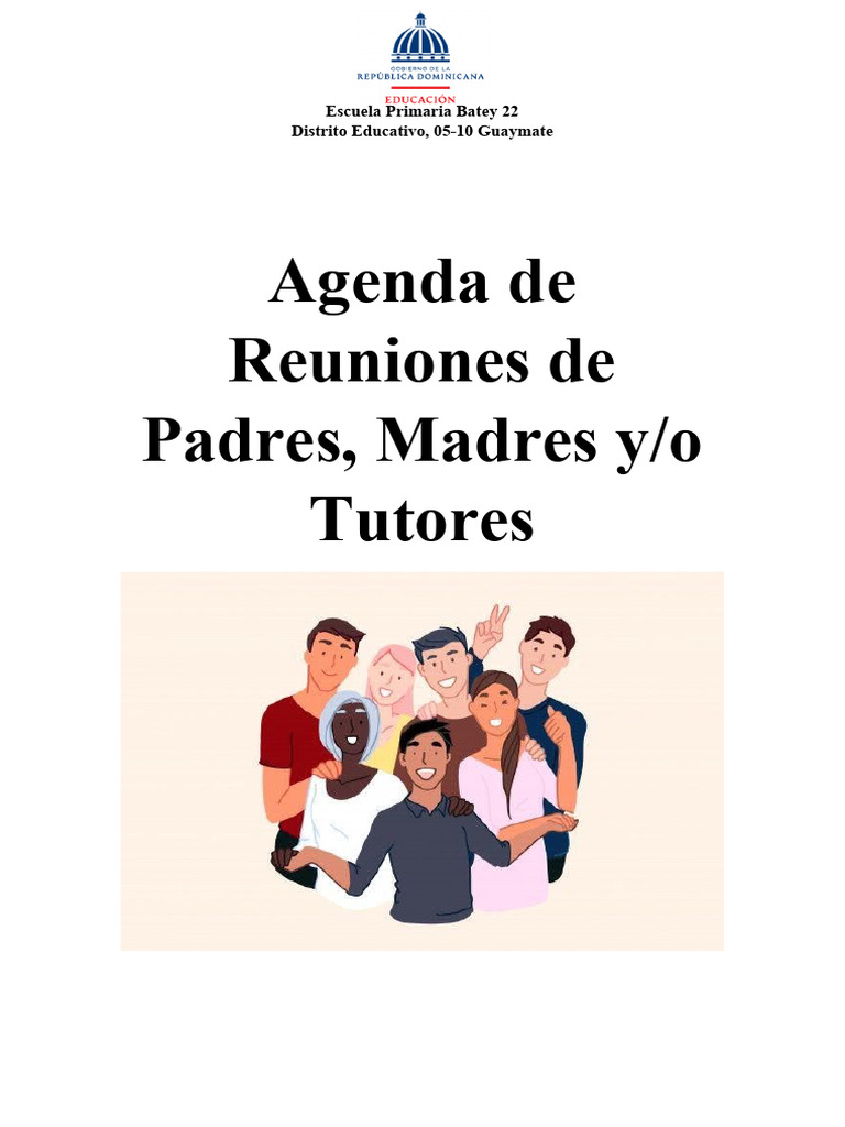 Agenda de Reunión de Padres Batey 22 | PDF | Crecimiento personal y ...