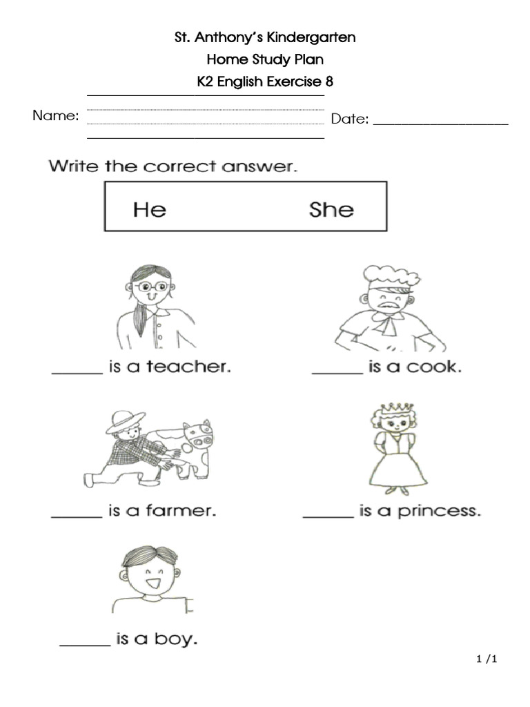 K2 English Exercise 8 | PDF