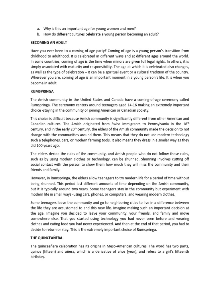 Becoming An Adult | PDF | Adults | Human Life Stages