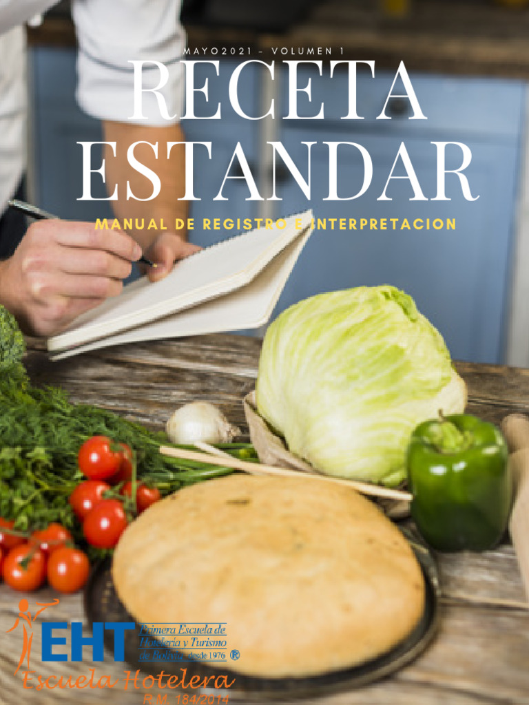 Guía de Recetas Estándar en Cocina | PDF | Negocios | Finanzas y dinero
