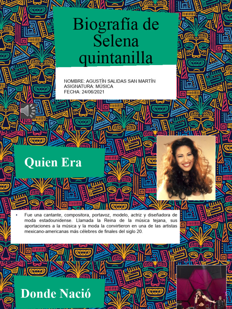 Biografía de Selena Quintanilla | PDF