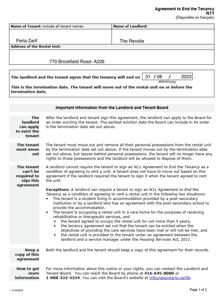 Blank N11 Form | PDF | Leasehold Estate | Landlord