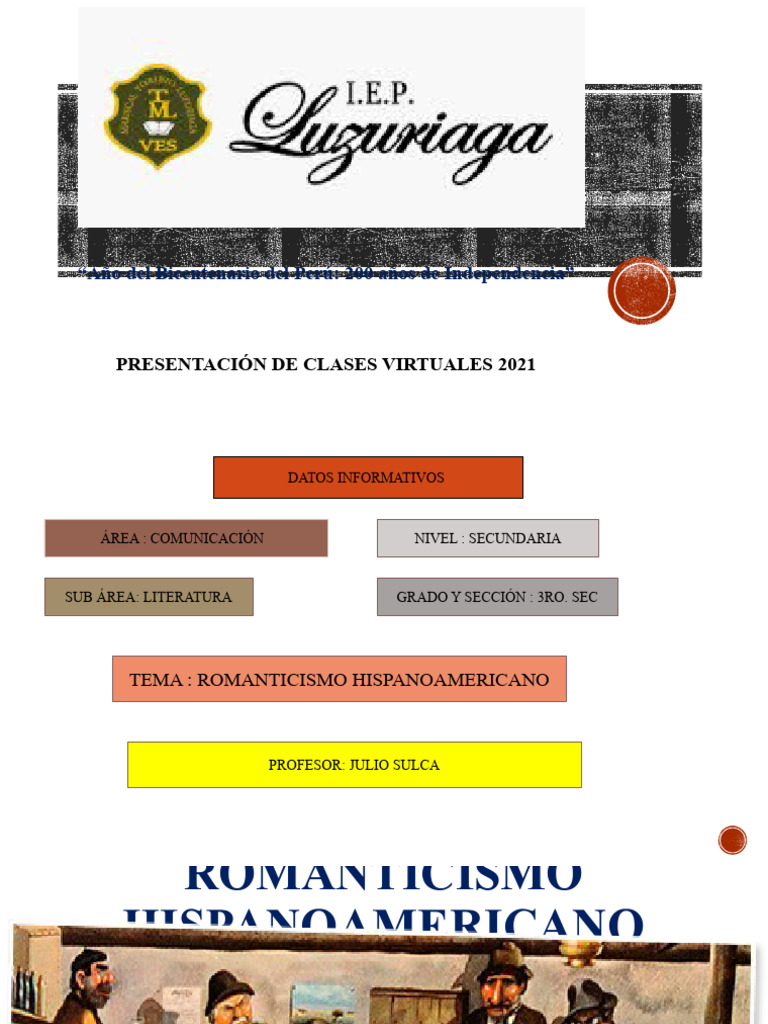 22 Romanticismo Hispanoamericano Pdf Romanticismo