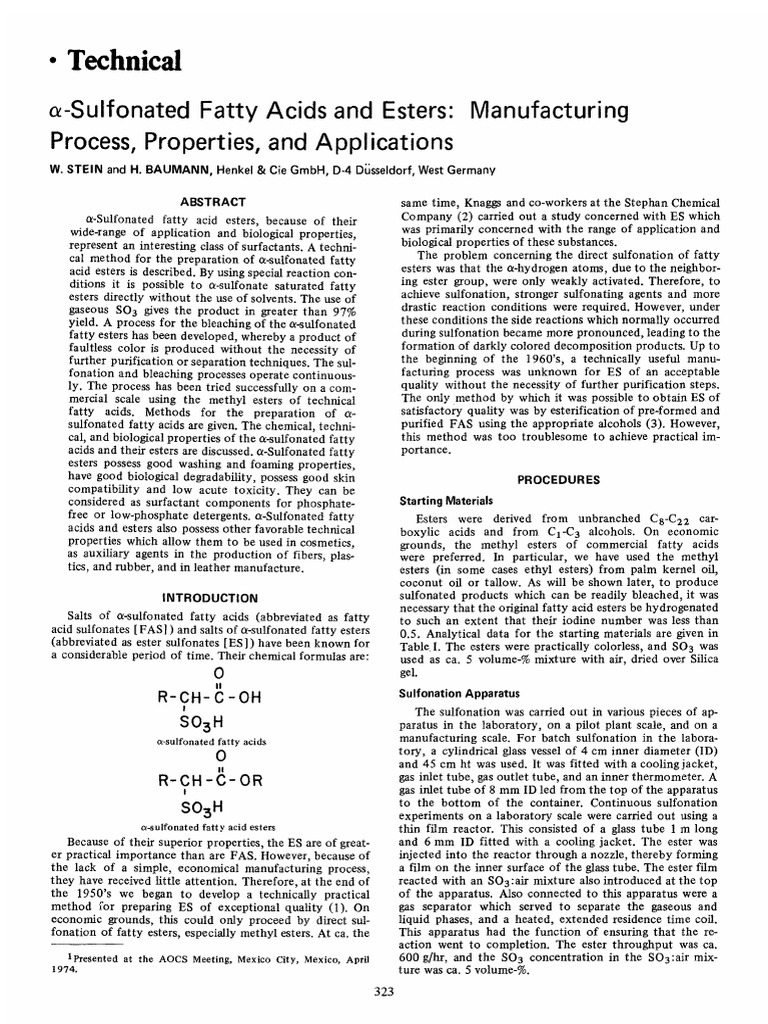 Stein 1975 | PDF | Ester | Hydrogen Peroxide