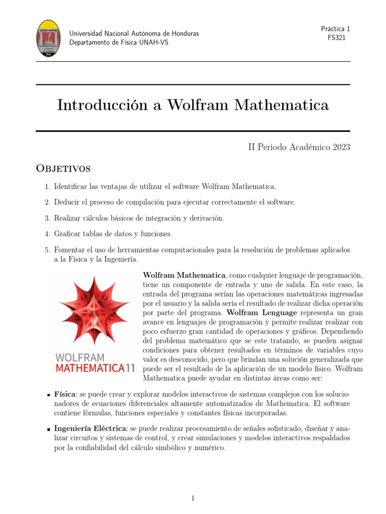 01 Introducción A Wolfram Mathematica Presencial | PDF | Software ...