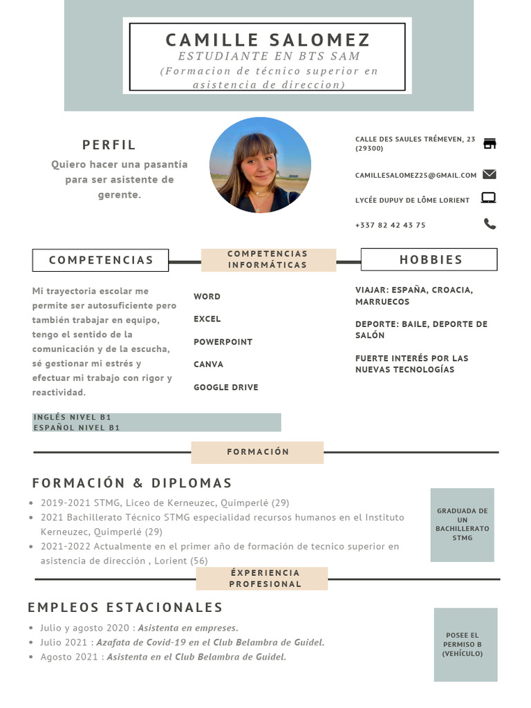 CV en Espagnol | PDF