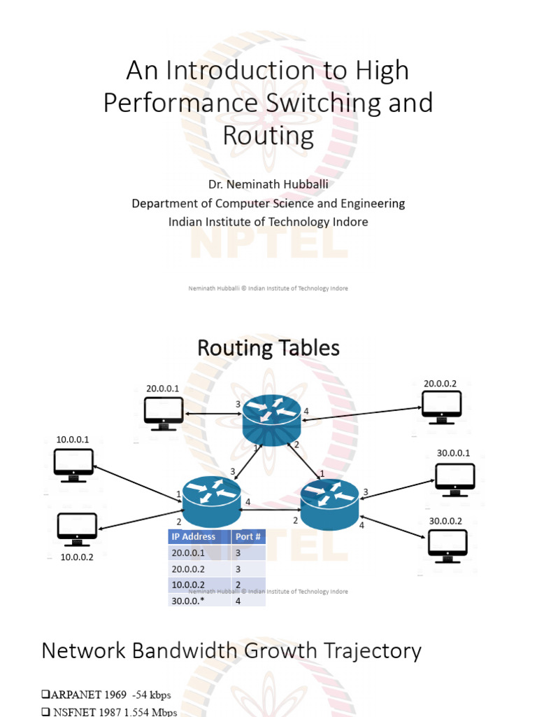 Lecture 1-An Introduction To High Performance Switching and Routing | PDF