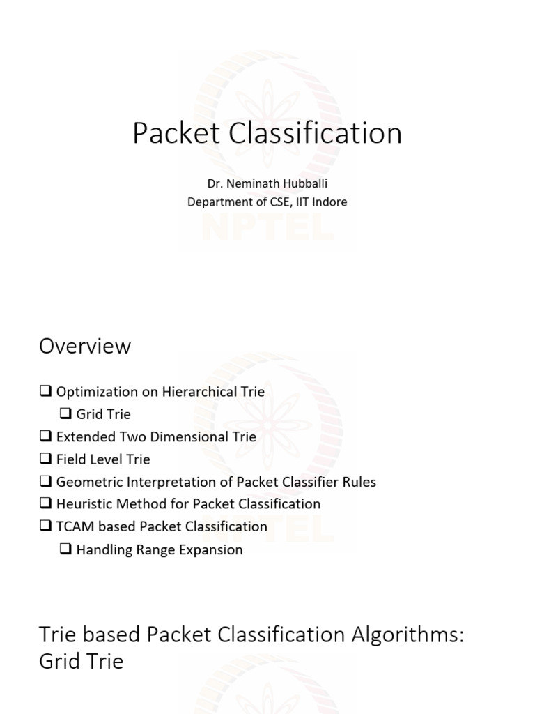 Lecture-6- Packet Classification | PDF