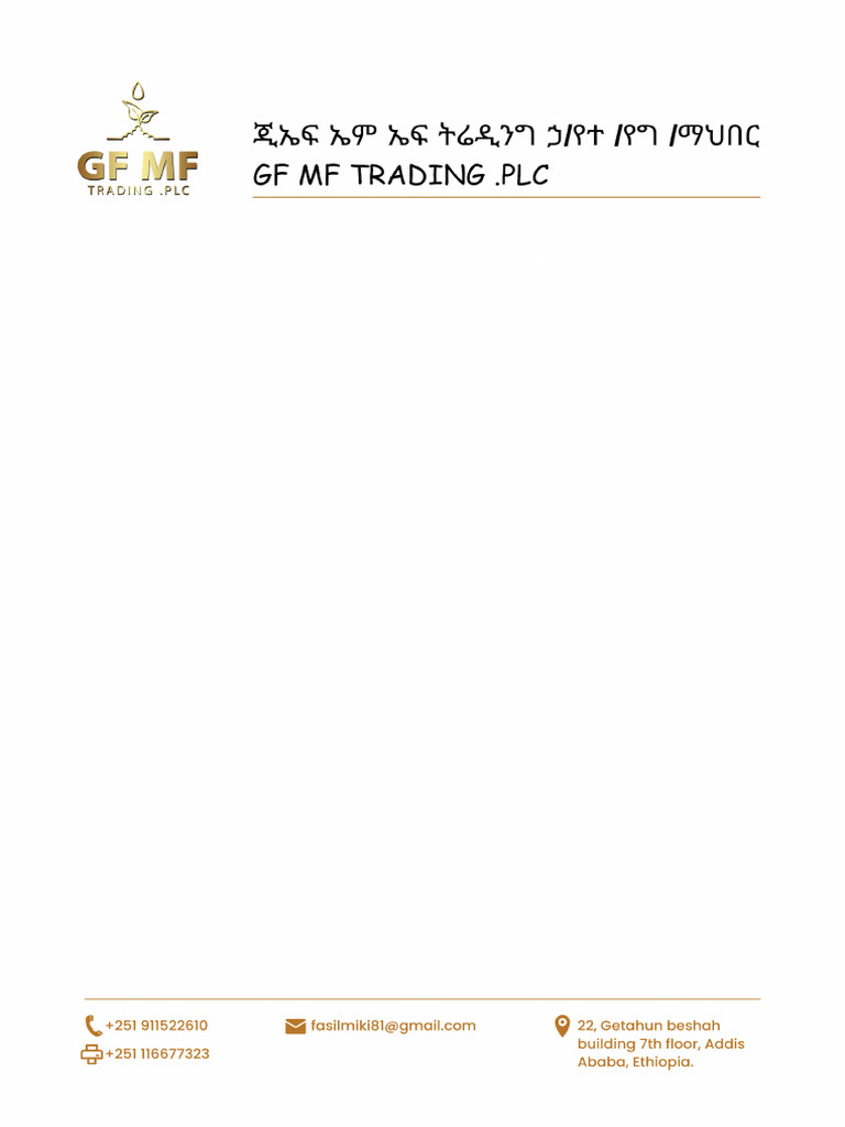 GF MF Trading Letterhead | PDF