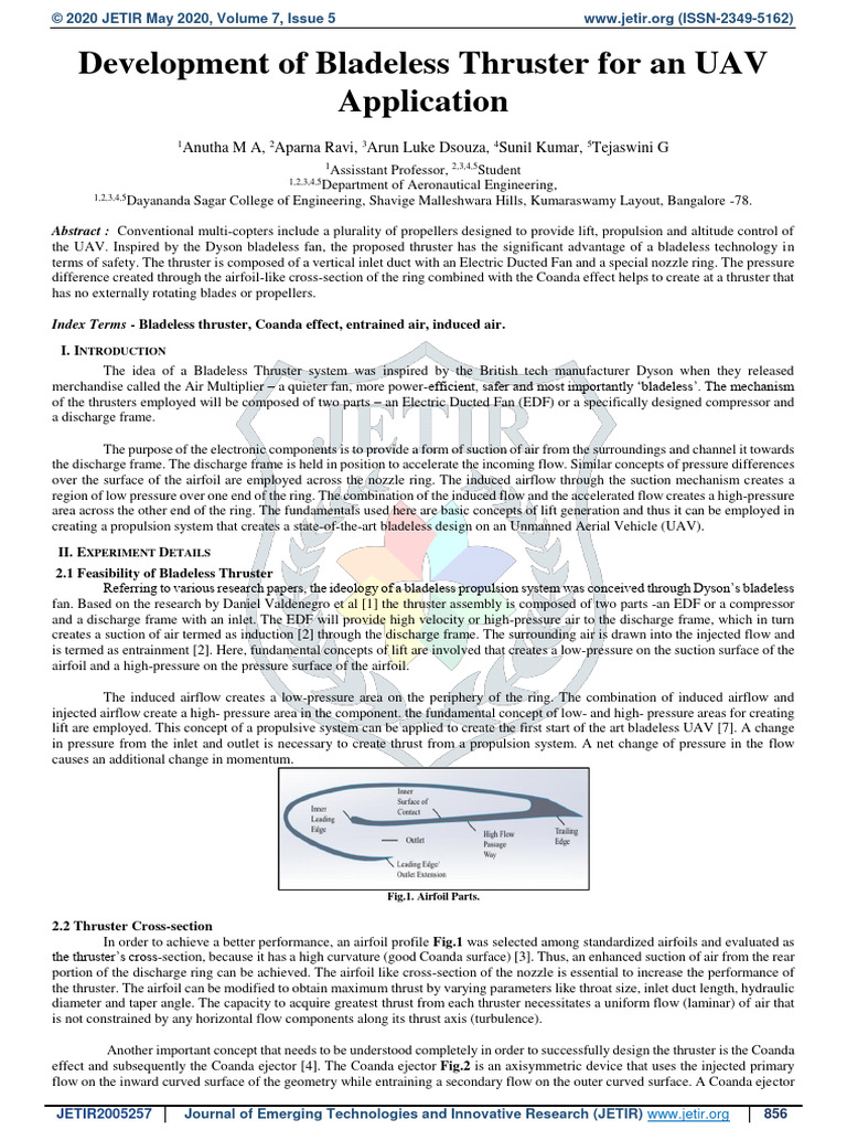 Bladeless Thruster Design for UAVs | PDF | 3 D Printing | Rocket Engine