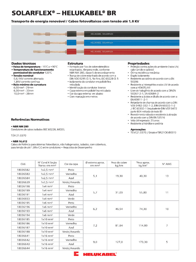 Cabo Solarflex - Helukabel | PDF