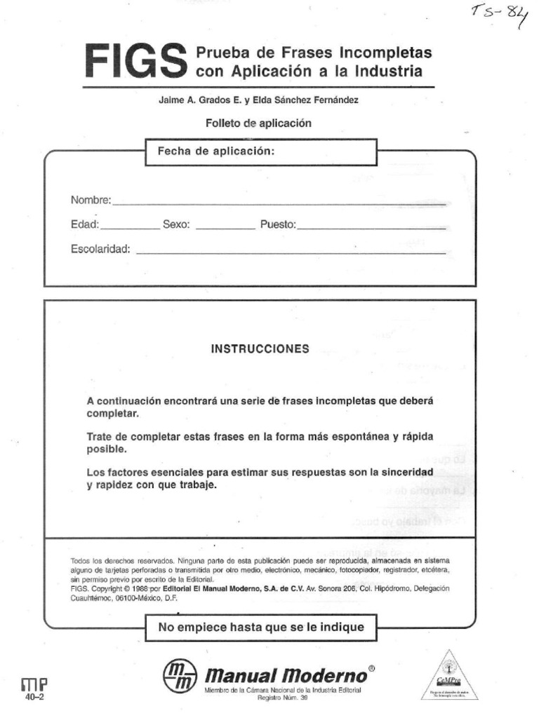 Cuestionario FIGS | PDF