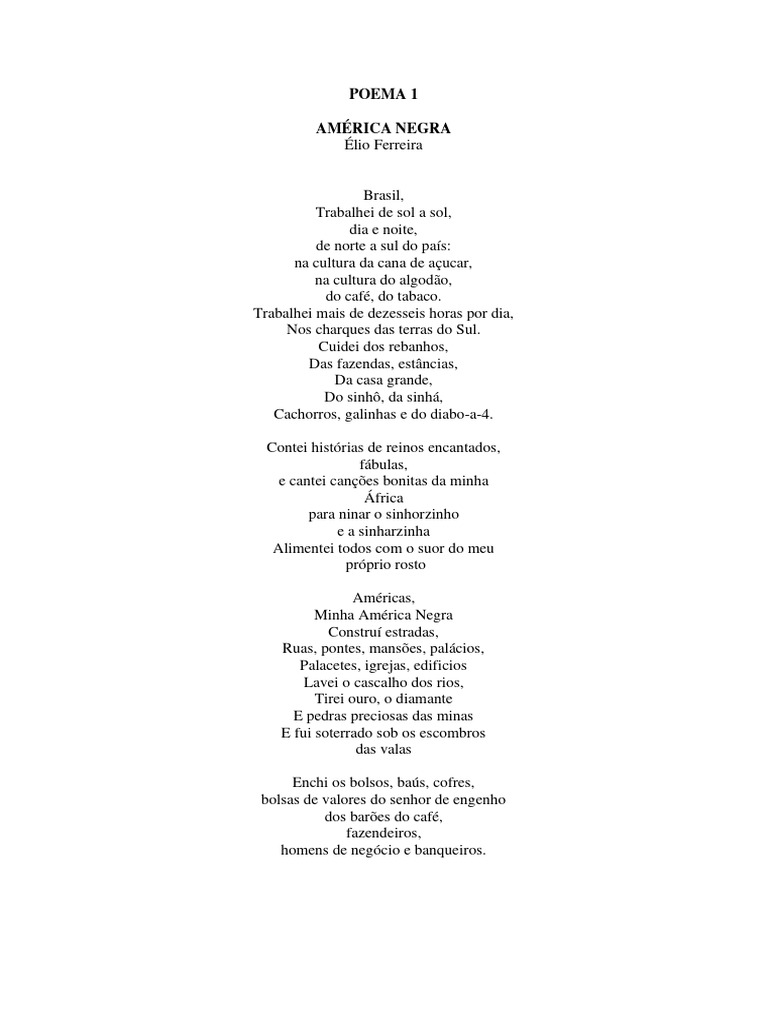 Poemas Afro | PDF