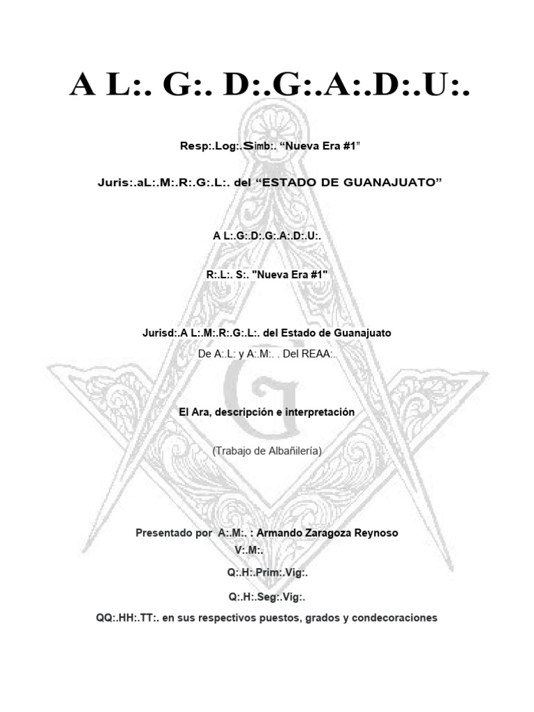 El Ara, Descripción e Interpretación | PDF