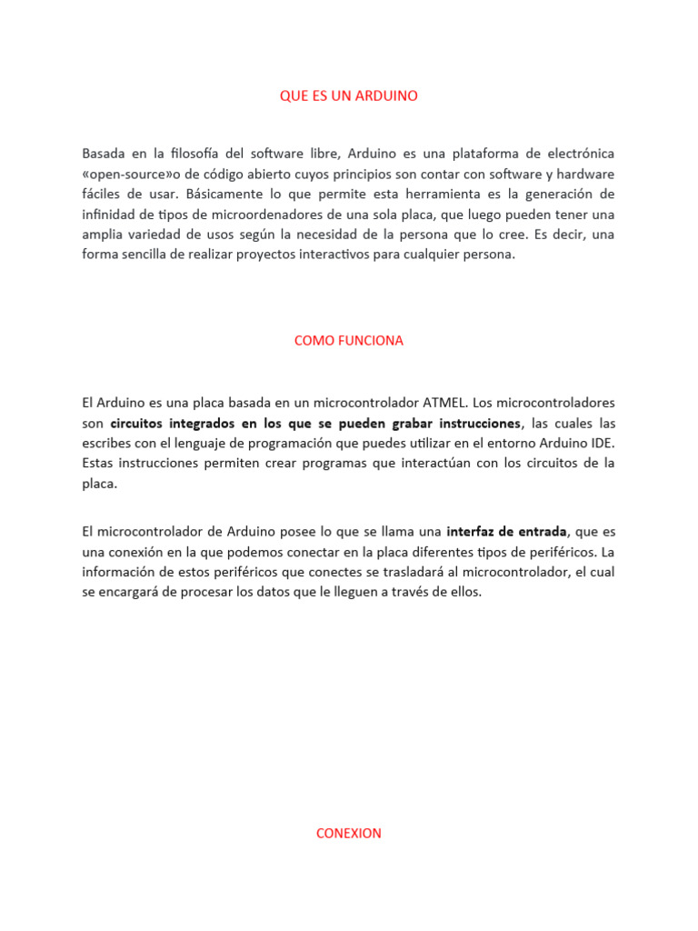 ARDUINO | PDF | Arduino | Microcontrolador