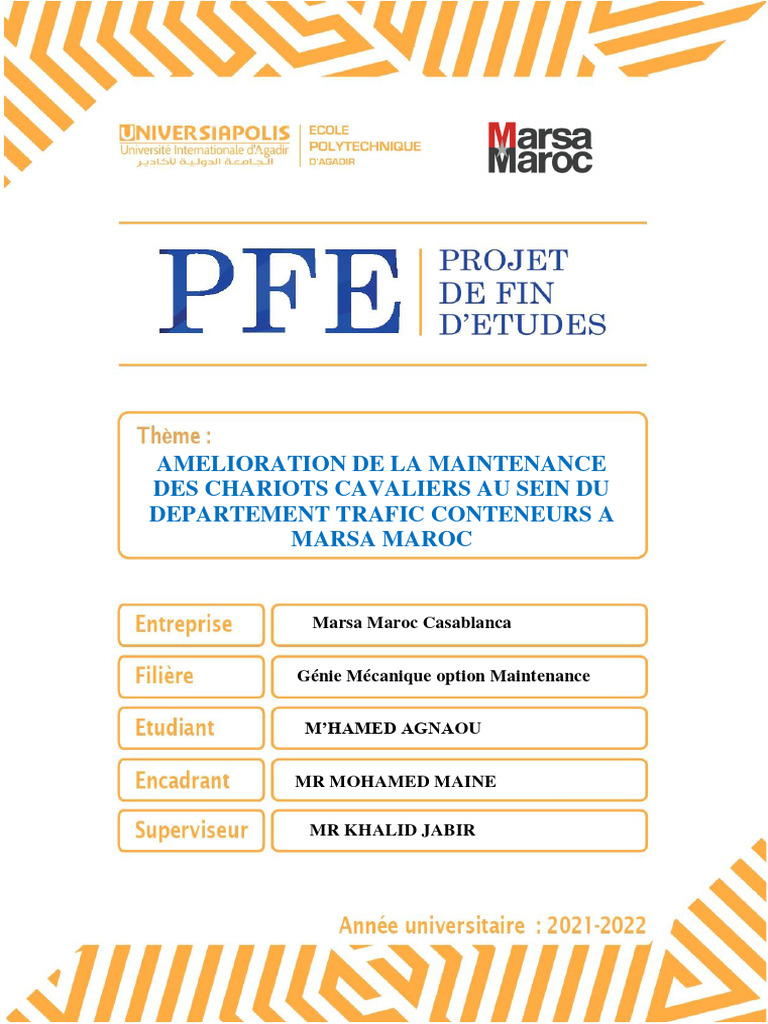 M'Hamed Agnaou PFE | PDF | Maroc