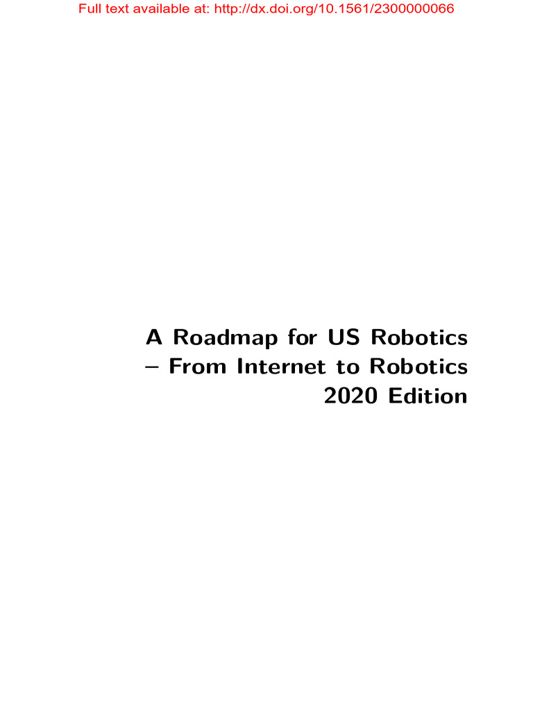 Summary | PDF | Robot | Robotics