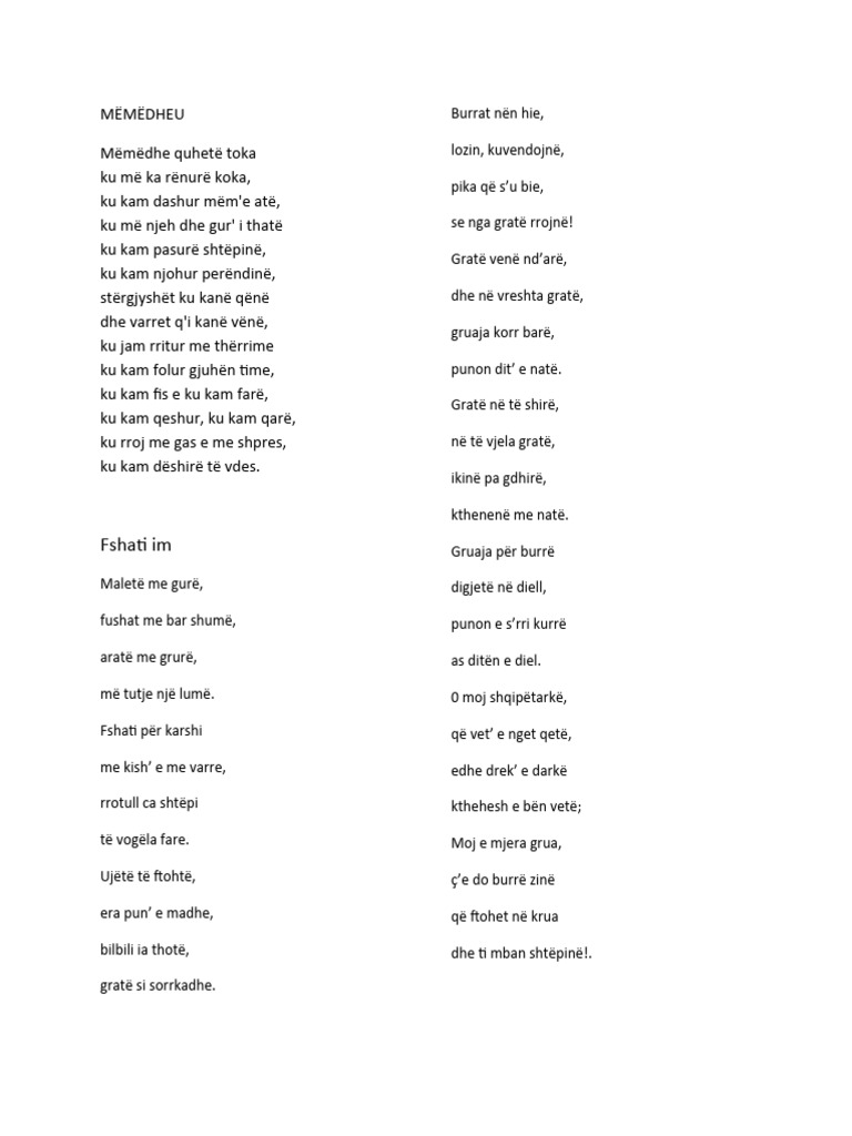 MËMËDHEU | PDF