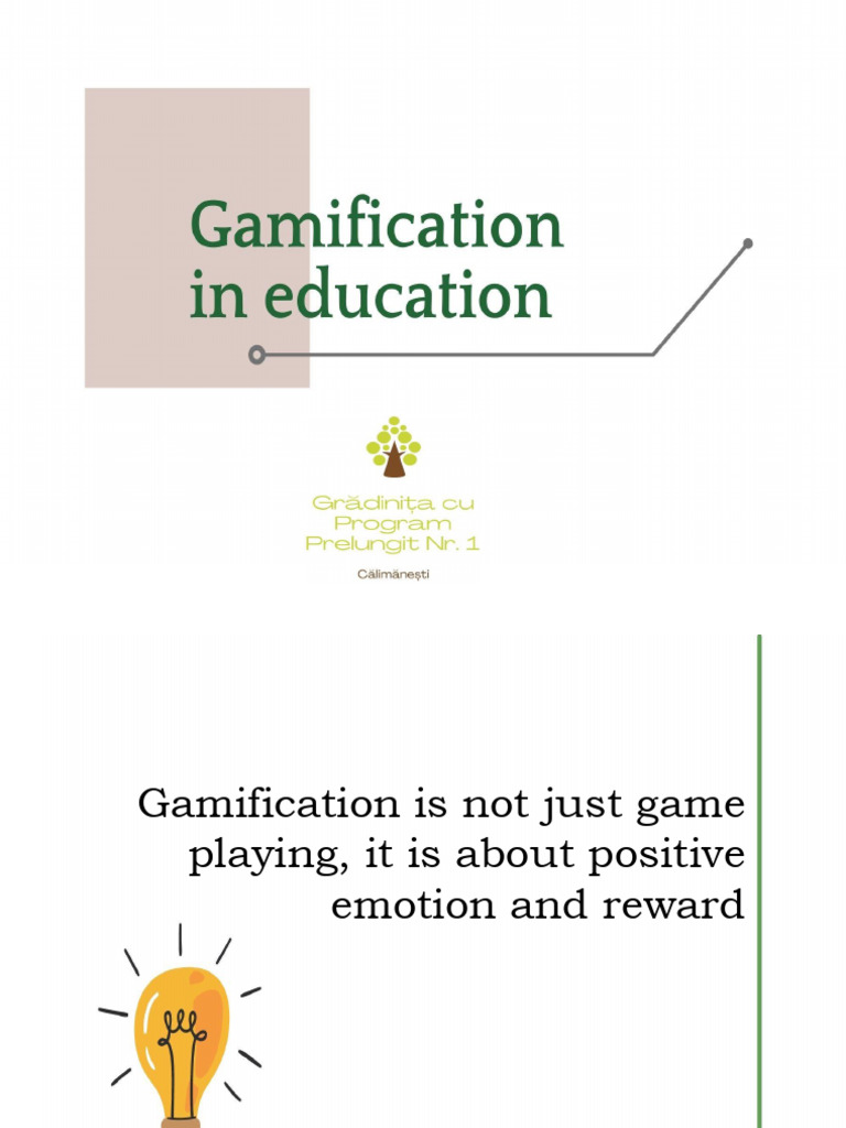 Gamification | PDF | Learning | Psychological Theories