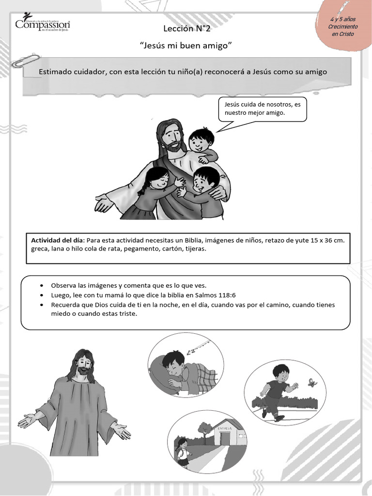 Julio Leccion 2 Jesus Mi Buen Amigo | PDF | Cristo (título)