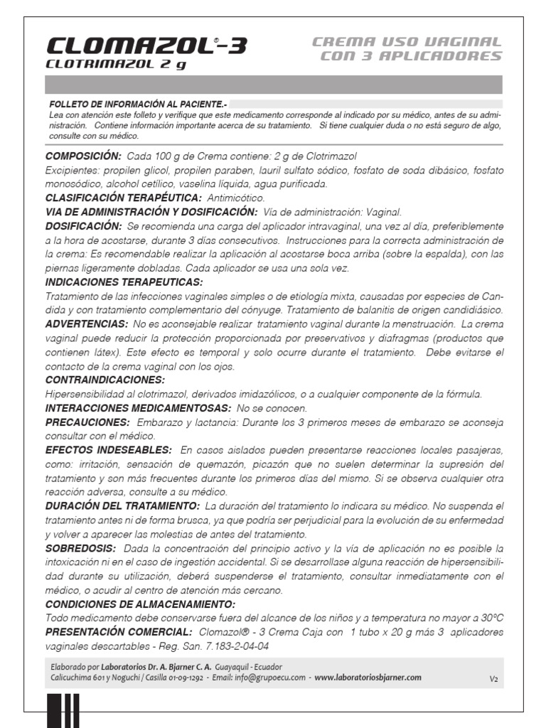 Clomazol 3 | PDF | Medicina CLINICA | Causas de la muerte