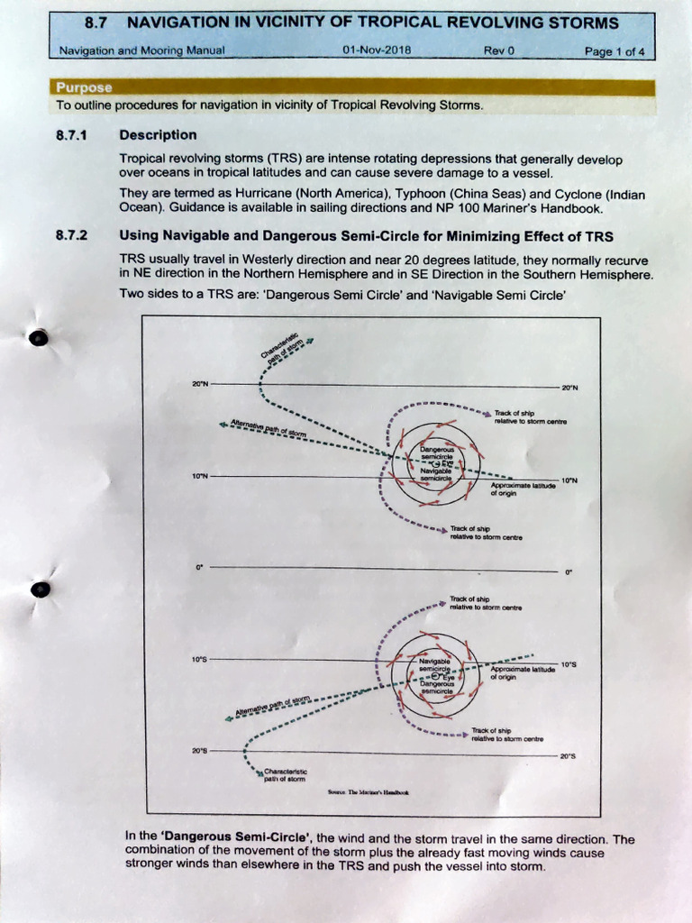 Avoiding Action by Trs | PDF | Tropical Cyclones | Eye (Cyclone)