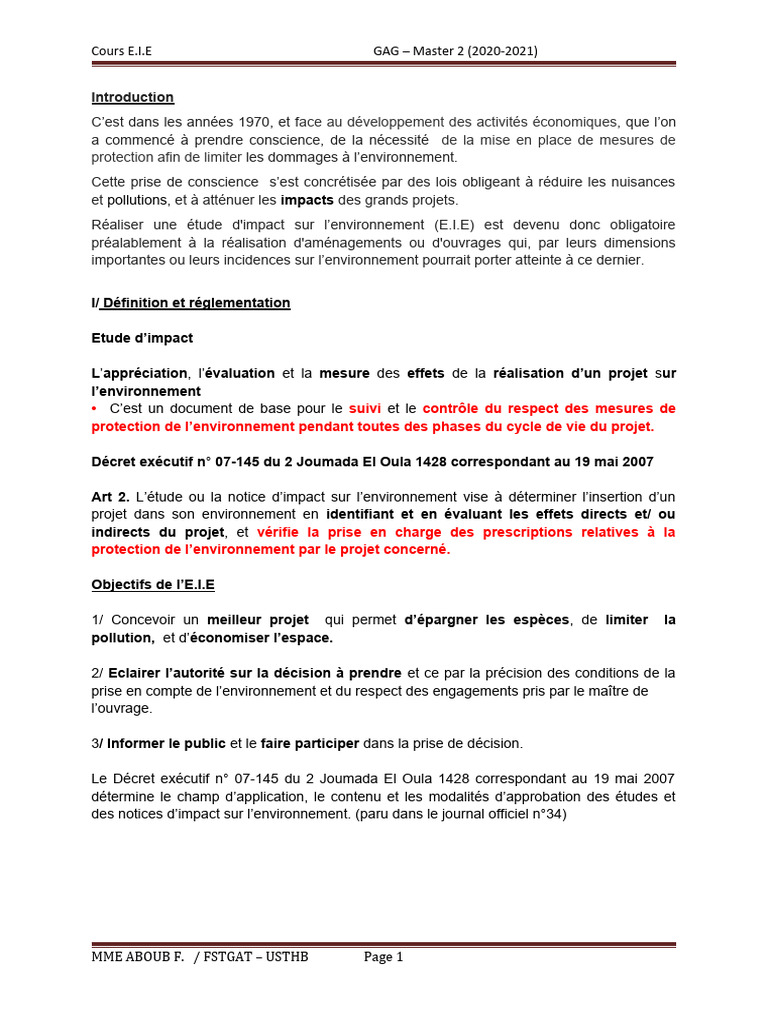 Cours EIE - 2020-2021 | PDF