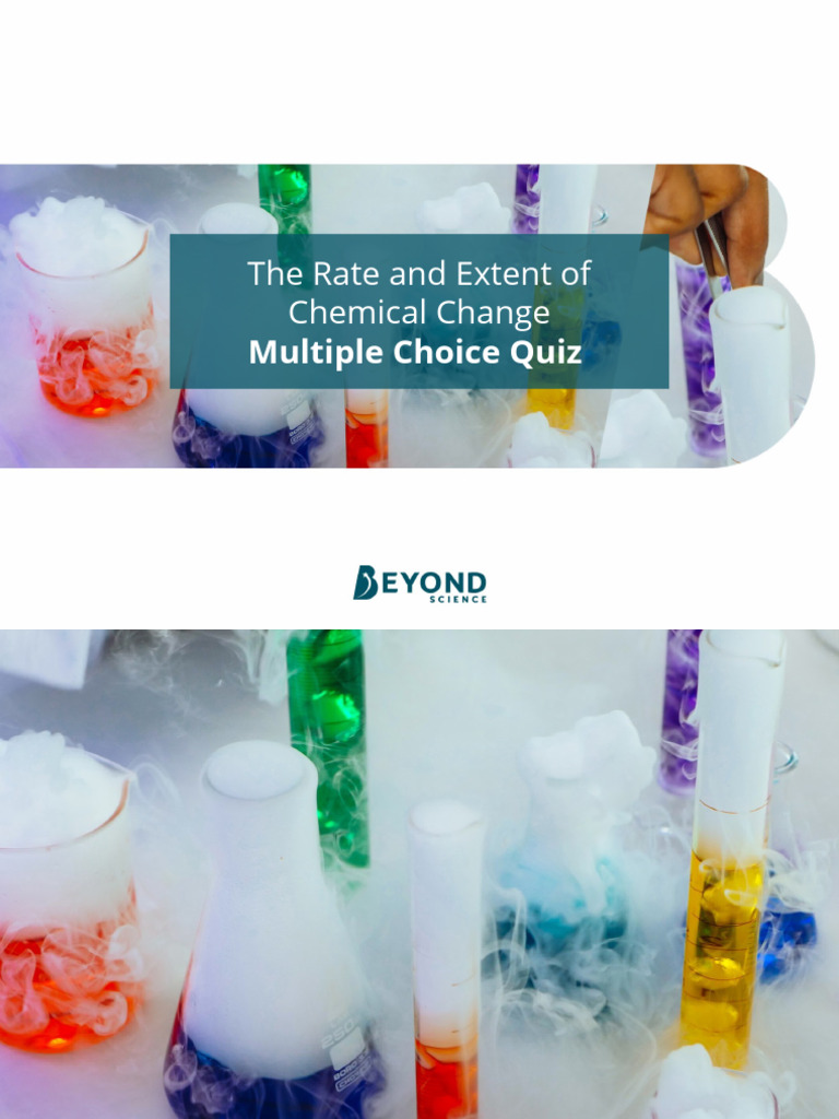 Rate and Extent of Chemical Change Set 1 | PDF | Reaction Rate ...