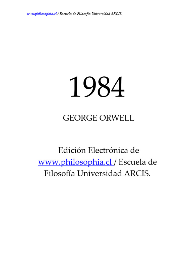 1984 - George Orwell | PDF
