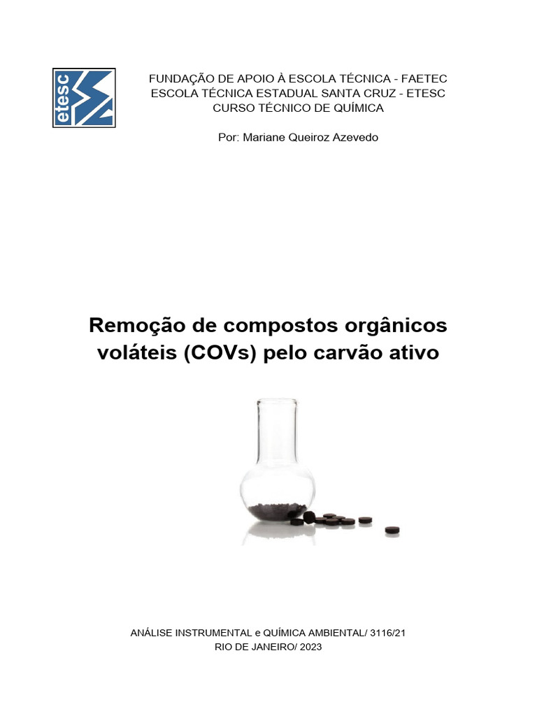 Remoção de Covs Pelo Carvão Ativo | PDF