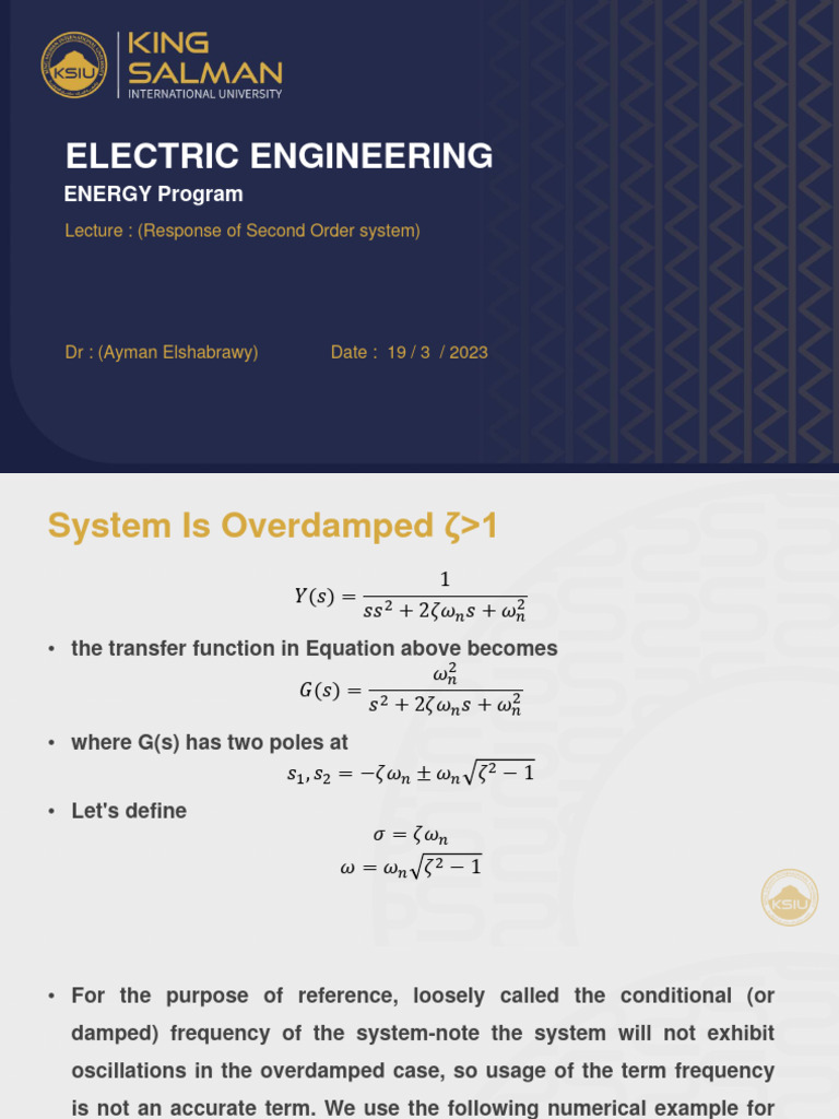 Response of Second Order System | PDF