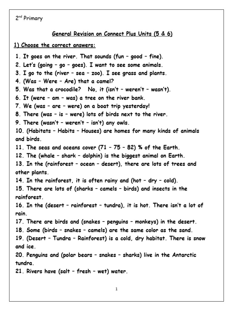 2nd Primary General Revision On Connect Plus Units (5 & 6) | PDF