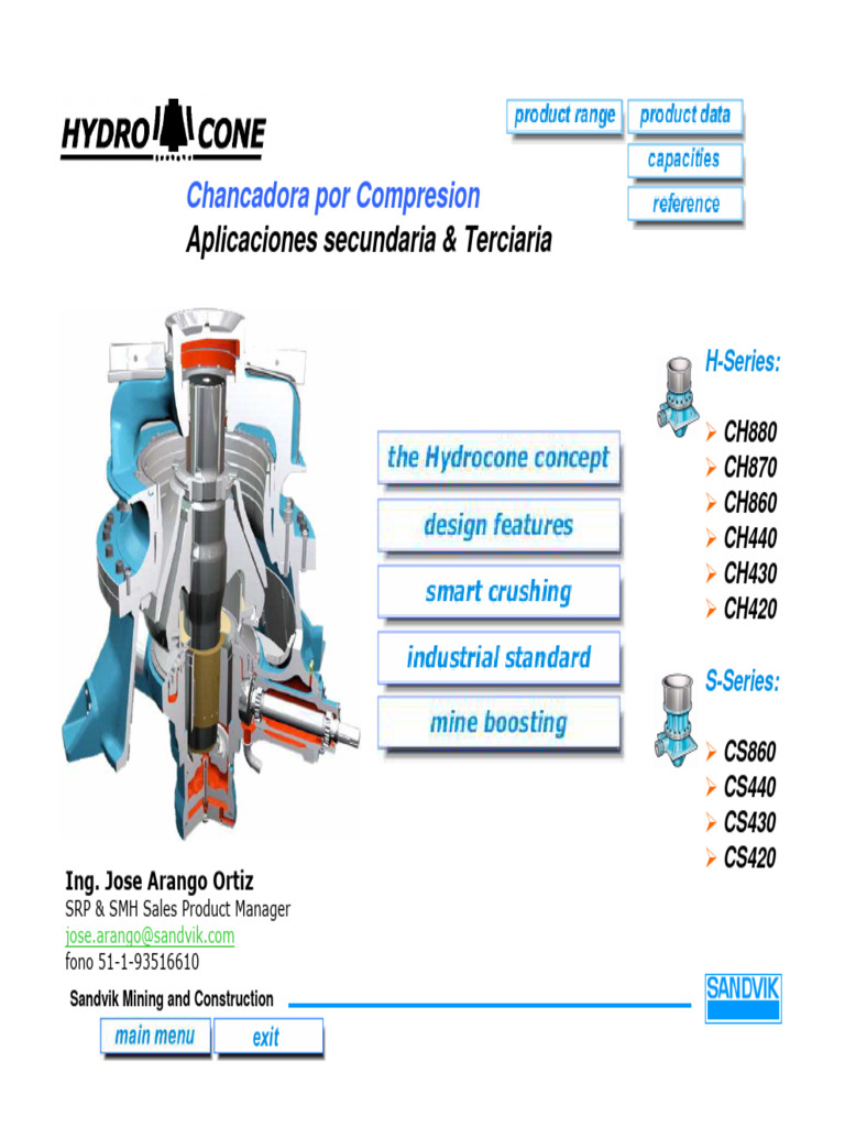 Triturador-Hydrocone Sandvik. | PDF