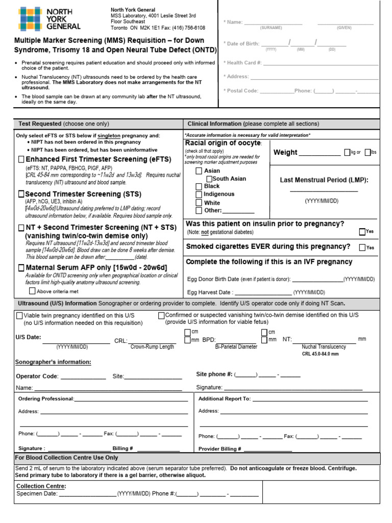 Common MMS Requisition FINAL NYGH V3 May 2022 | PDF